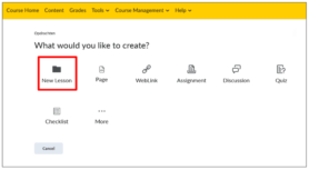 Adding or deleting content | Brightspace Support