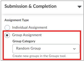 How to Use Assignments for Groups | Brightspace Support