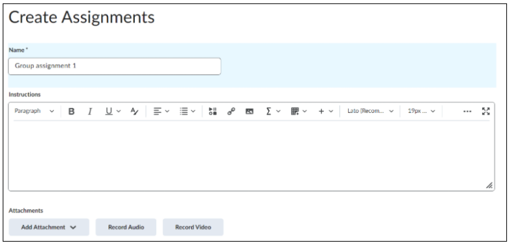 How to Use Assignments for Groups | Brightspace Support