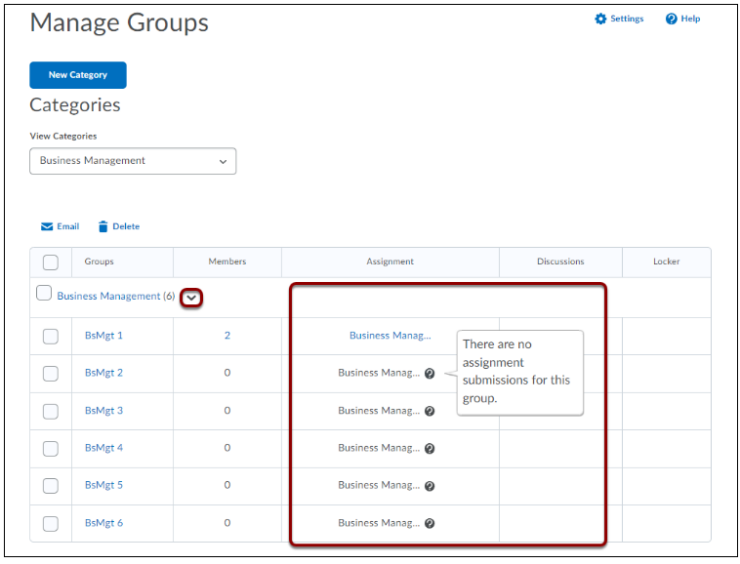 How to Use Assignments for Groups | Brightspace Support
