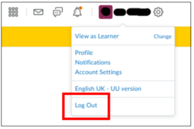 Logging in and out | Brightspace Support